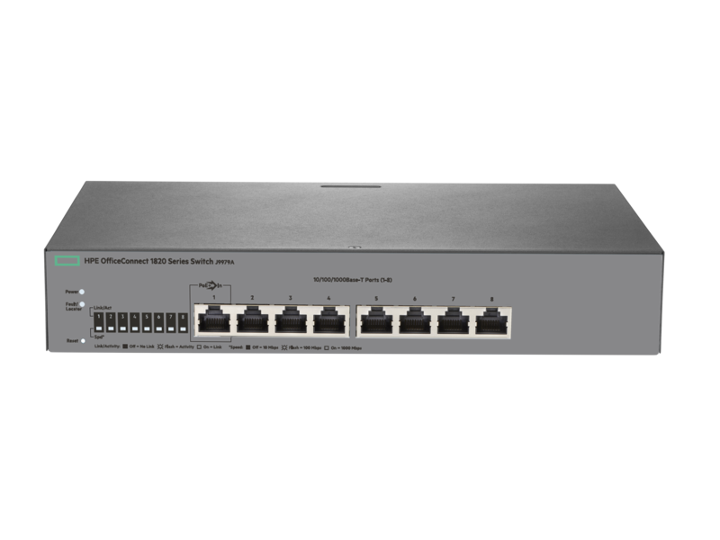 J9979A | HPE 1820 8G Switch, 8 x GIG Ports, Layer 2, Web-Managed ...